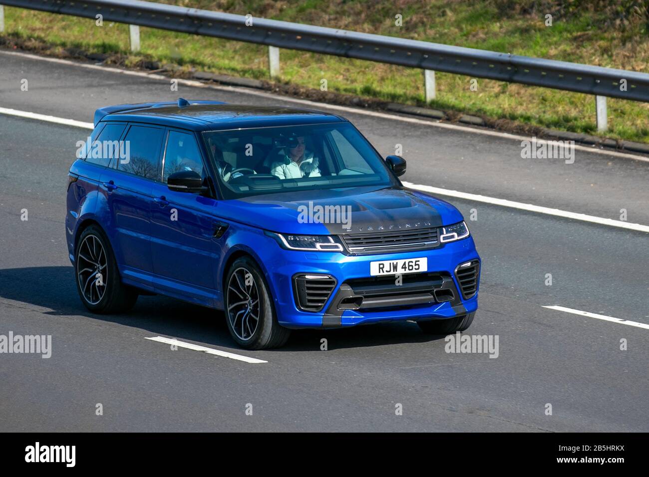 2019 blue Overfinch Land Rover Range Rover Sport SVR S/C; UK vehicular ...
