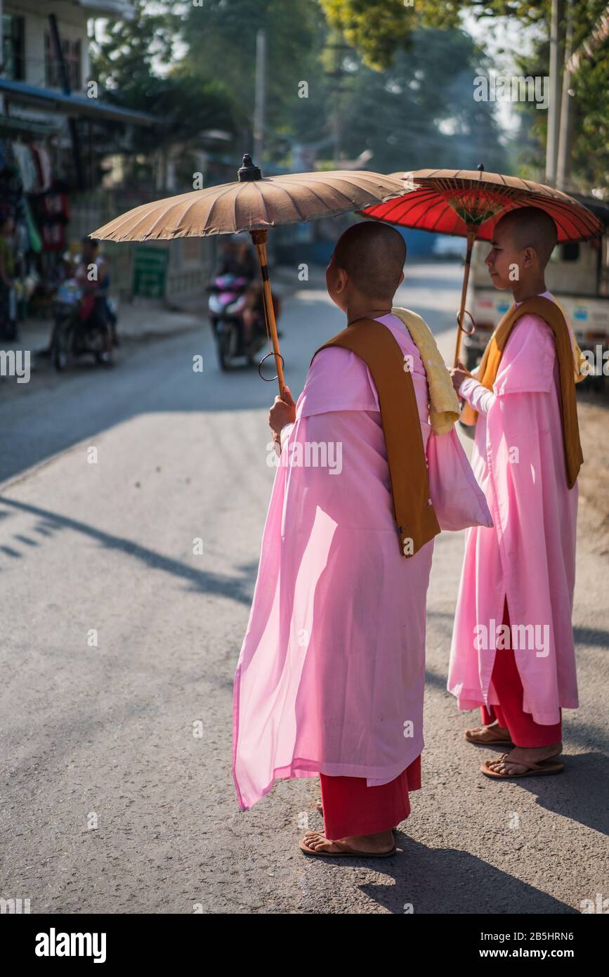 Street scene in the Mandalay, Myanmar, Asia Stock Photo - Alamy