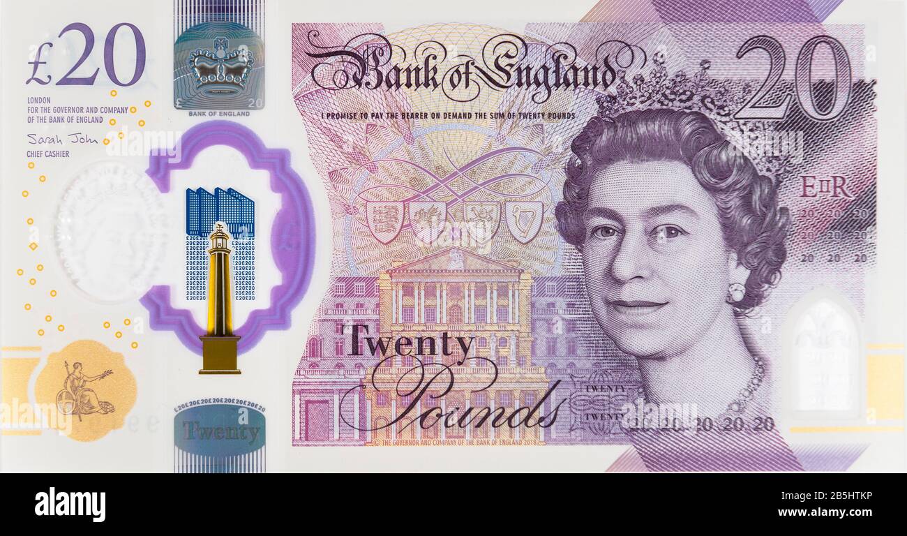 New Twenty pound note 2020 Stock Photo - Alamy