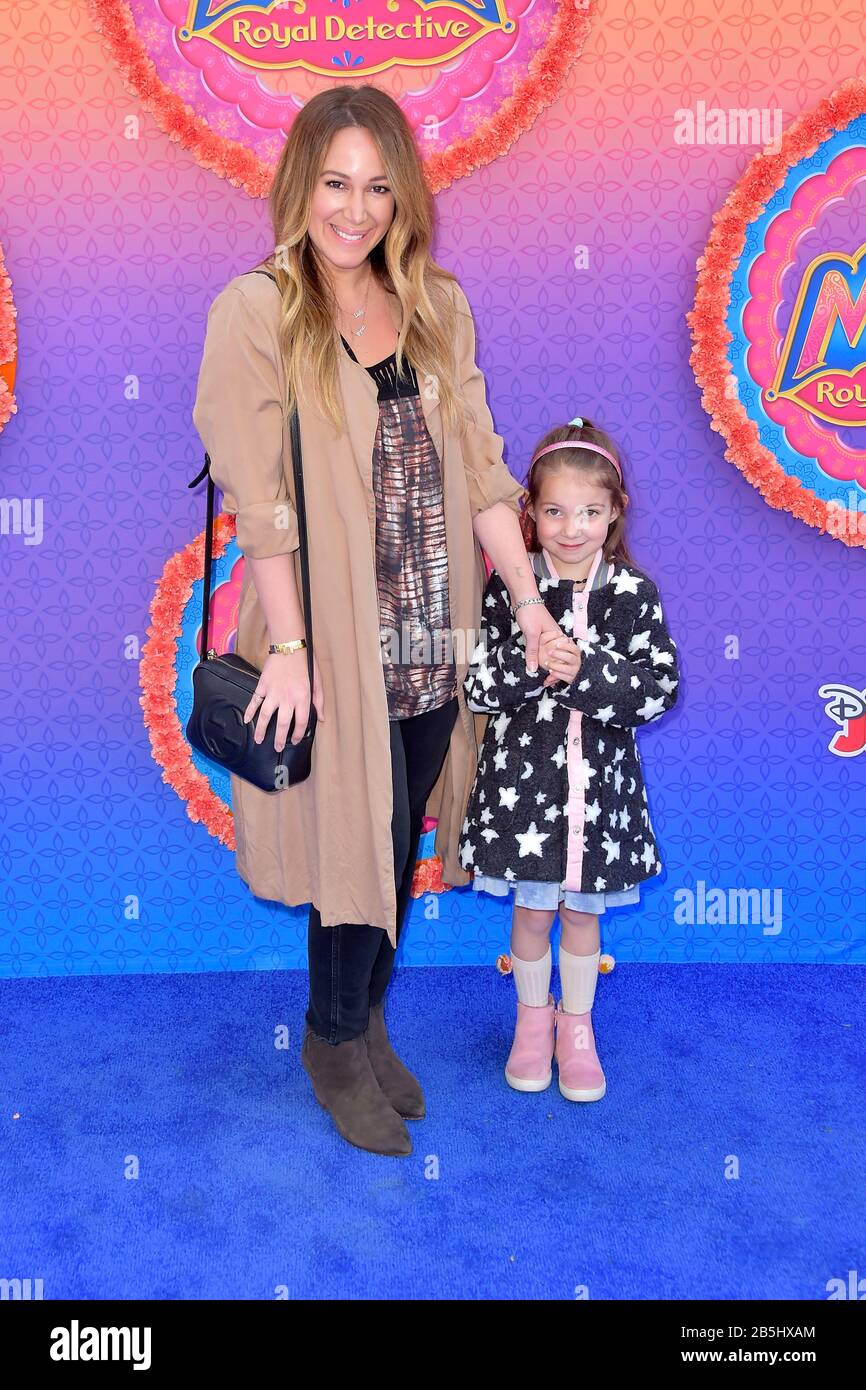 Haylie Duff with daughter Lulu Gray Rosenberg at the premiere of the ...