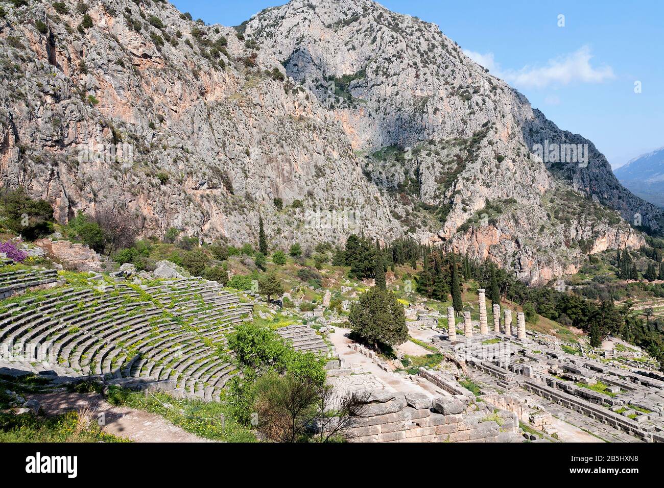 Ancient site of Delphi. Greece Stock Photo - Alamy