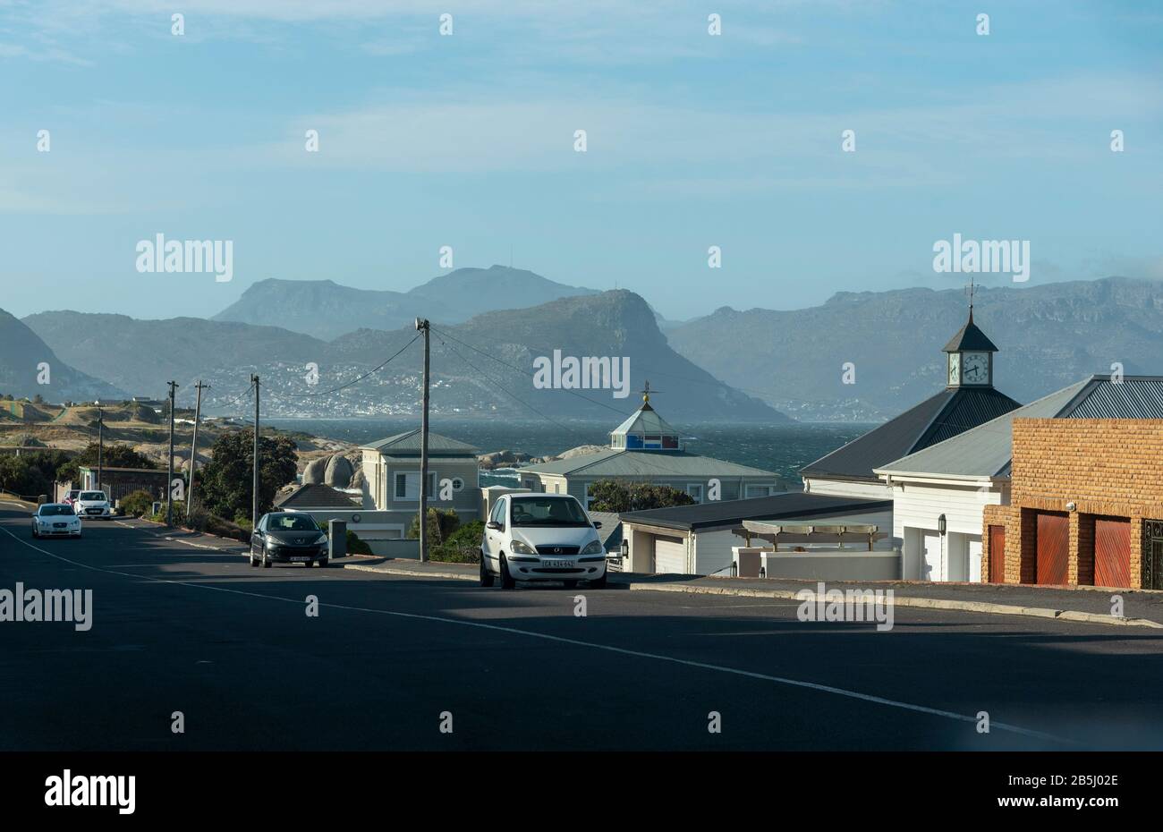 Simon's Town, Western Cape, South Africa. Dec 2019. Properties on the ...
