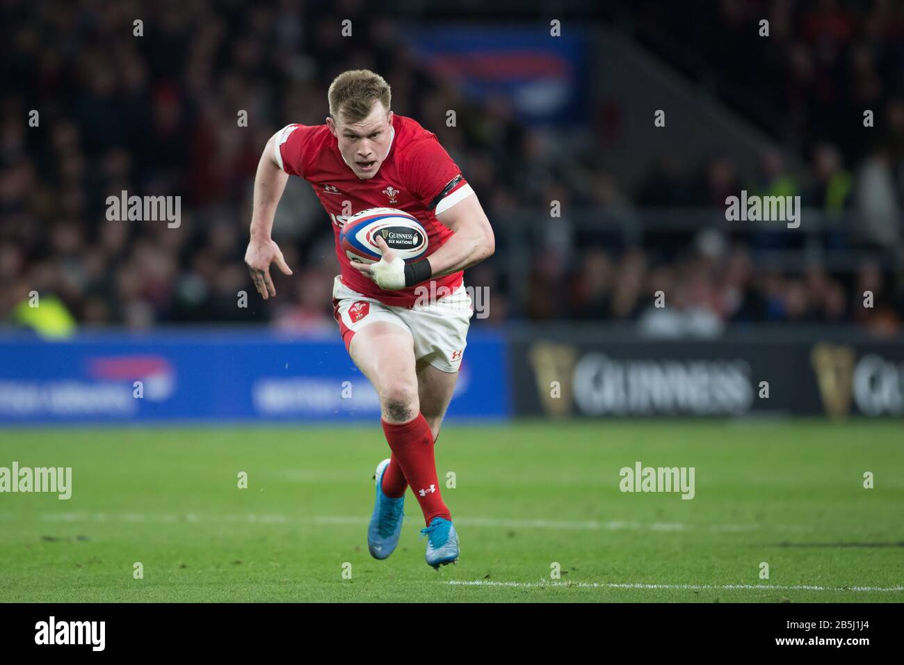 London, UK. 07th Mar, 2020. Nick Tompkins (Wales, 13). Fourth matchday ...