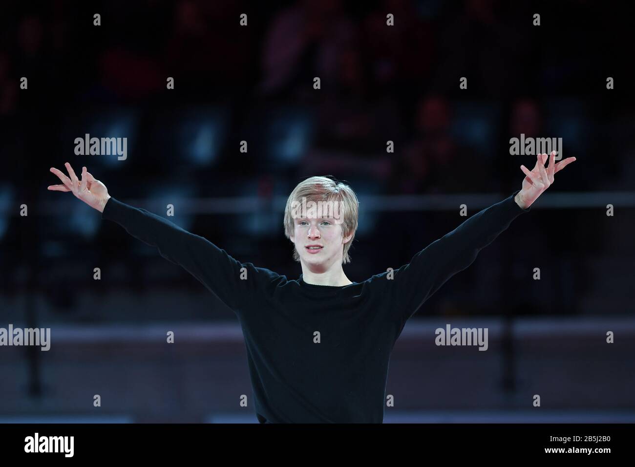Daniel GRASSL, from Italy during the Exhibition Gala at the ISU World ...