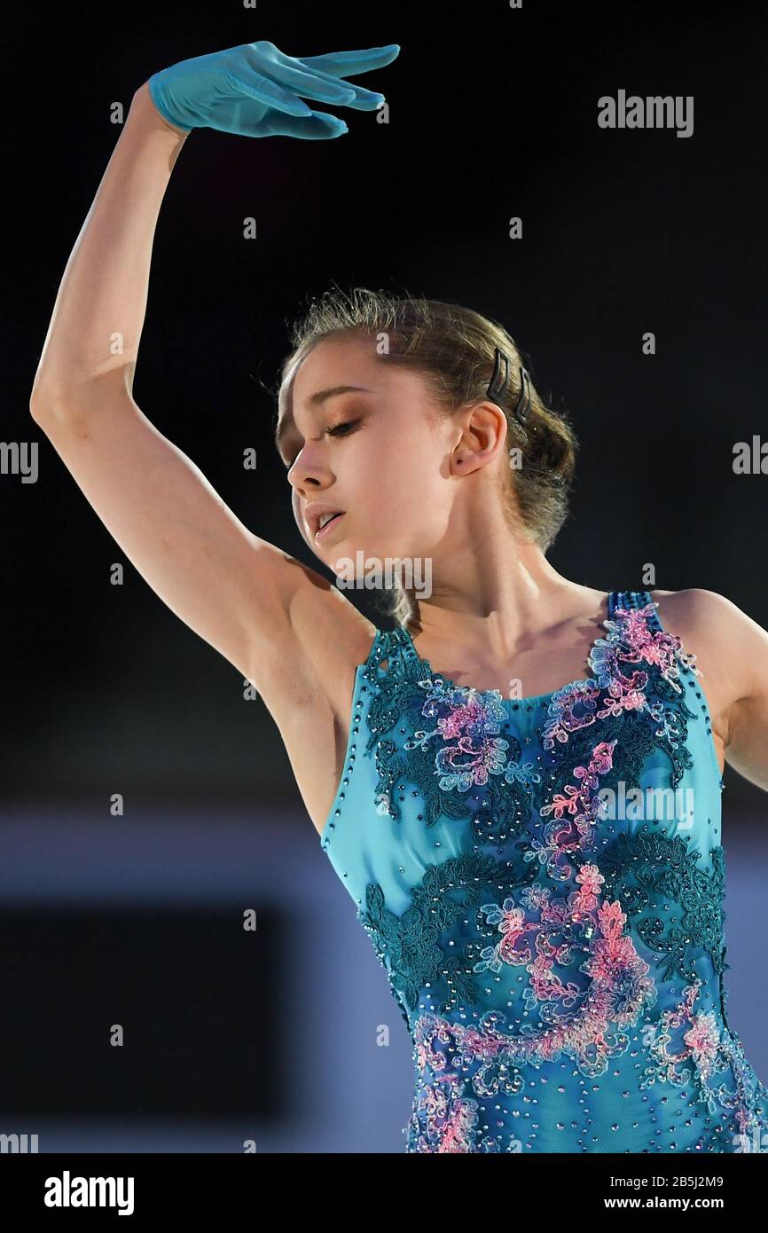 Tallinn, Estonia. 8th Mar 2020. Kamila VALIEVA from Russia, during the Exhibition Gala at the ...