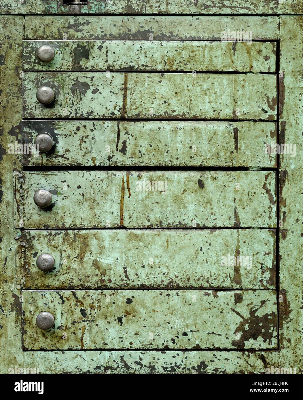 Backgrounds and textures: front of old dirty green metal closet with ...