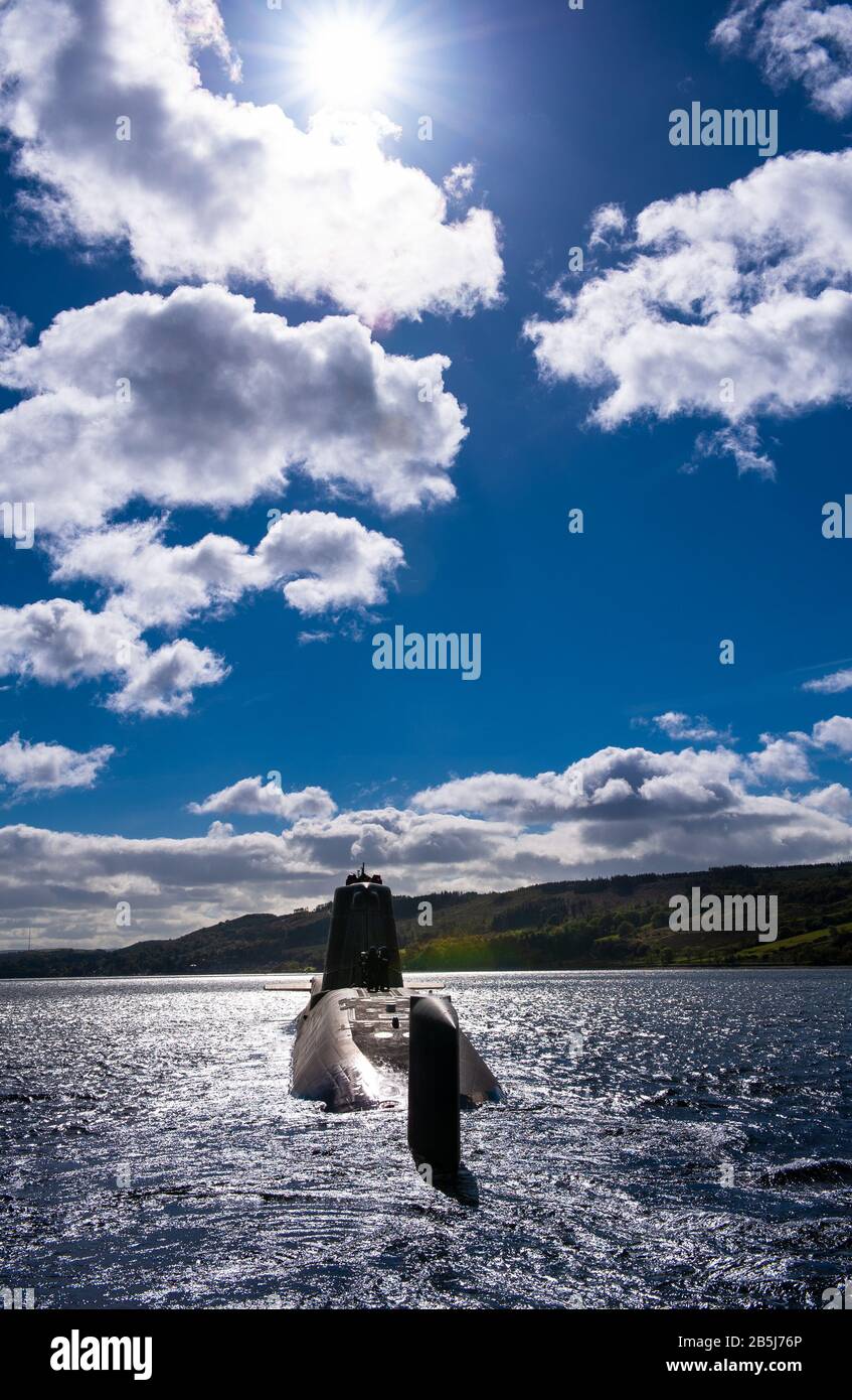 Royal Navy nuclear powered Astute class submarine Stock Photo - Alamy