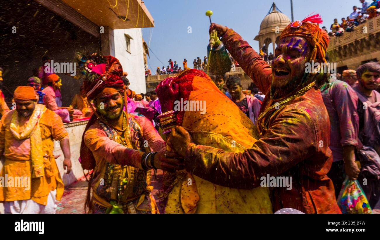 Braj holi hi-res stock photography and images - Alamy
