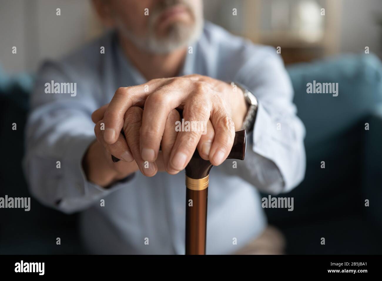 Old man with cane hi-res stock photography and images - Alamy