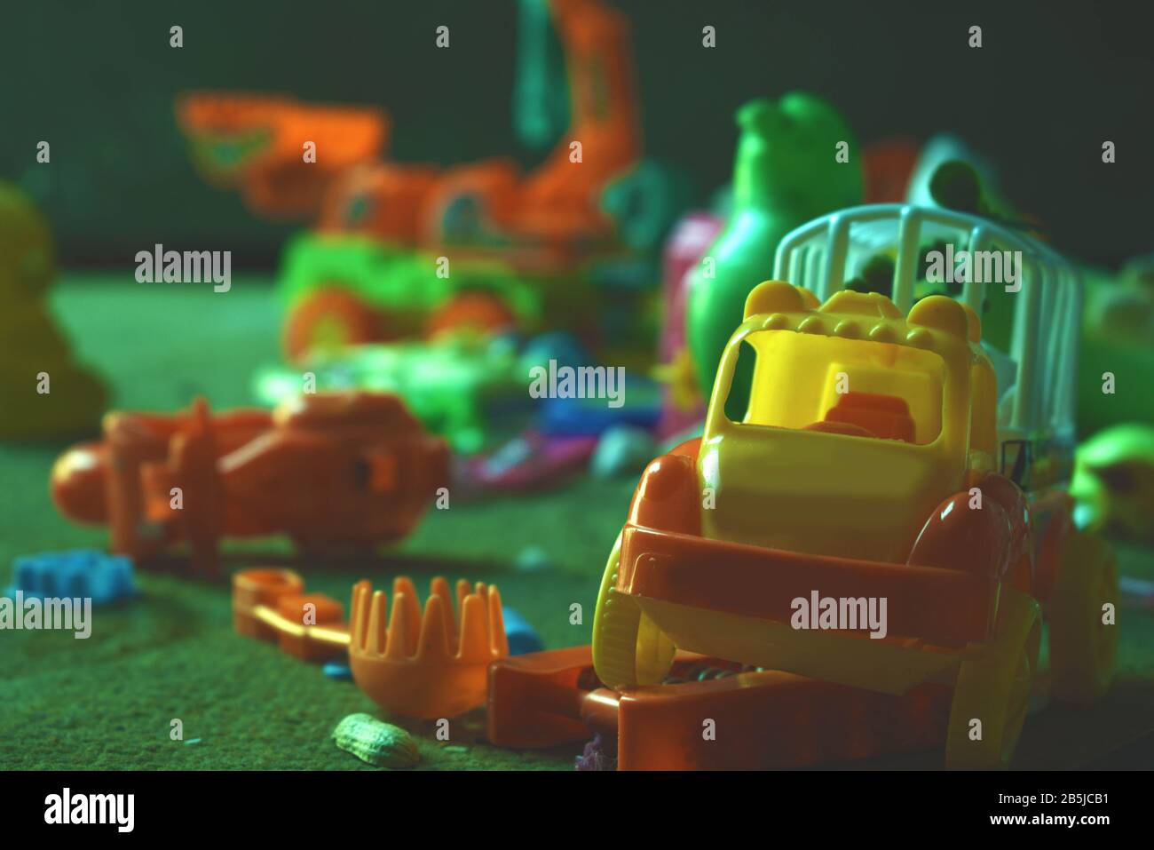 Toys on the ground Stock Photo - Alamy