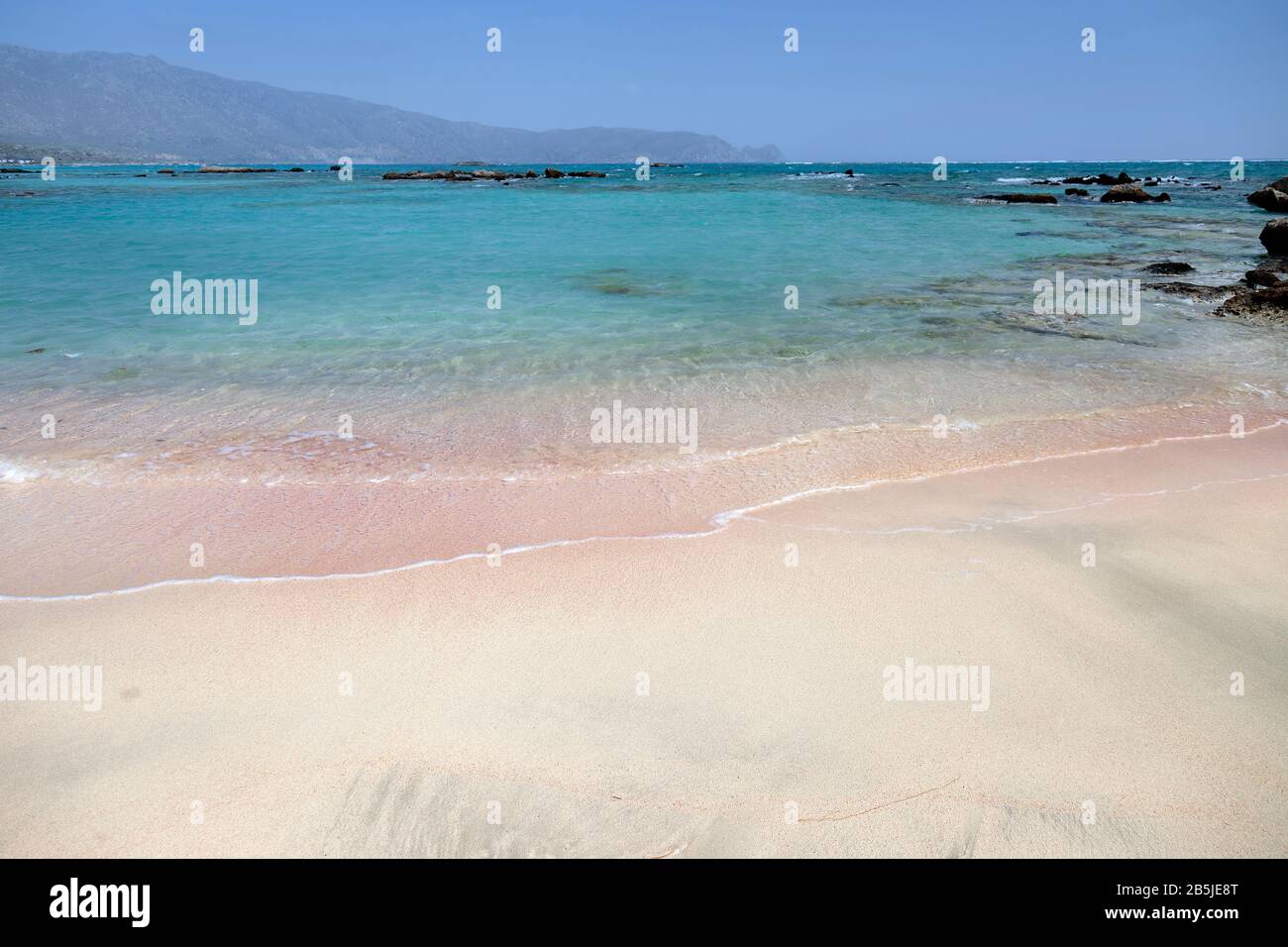 The red sand of Elafonisi beach. Crete, Greece Stock Photo - Alamy