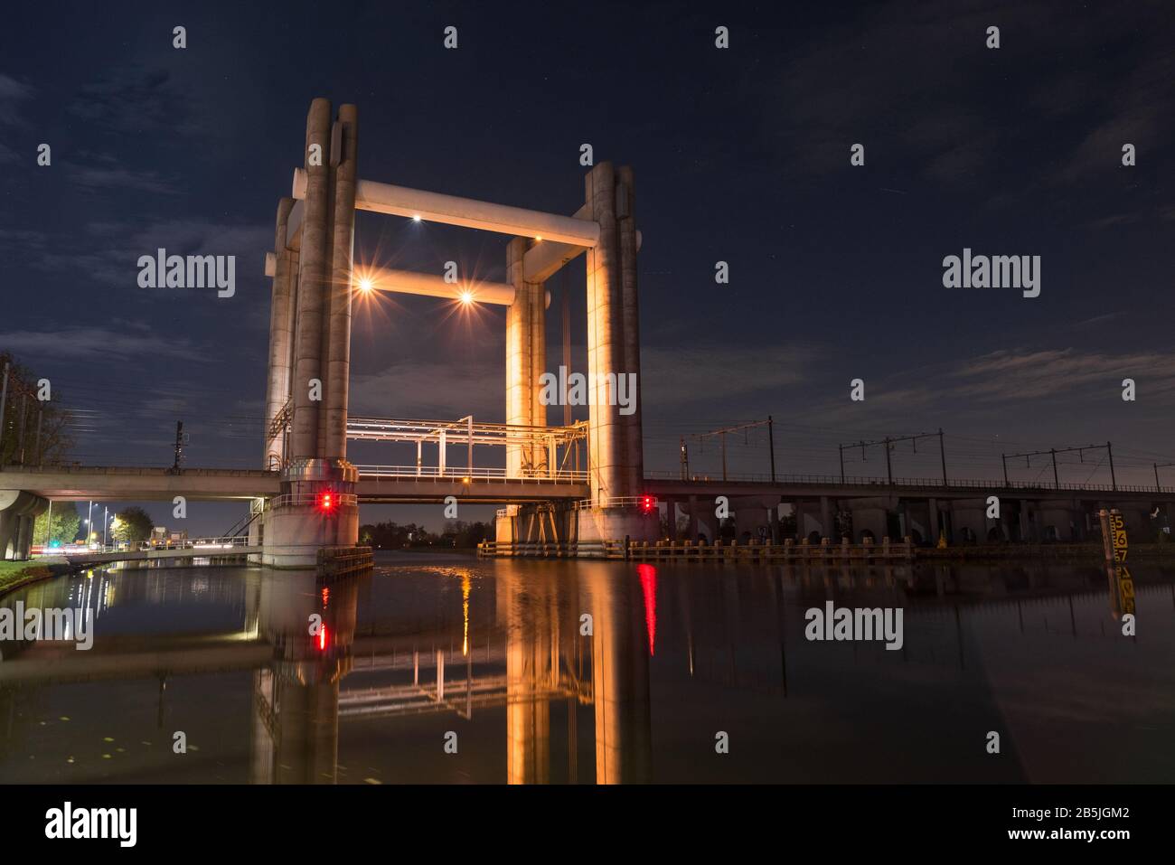 Beautiful train on bridge hi-res stock photography and images - Alamy