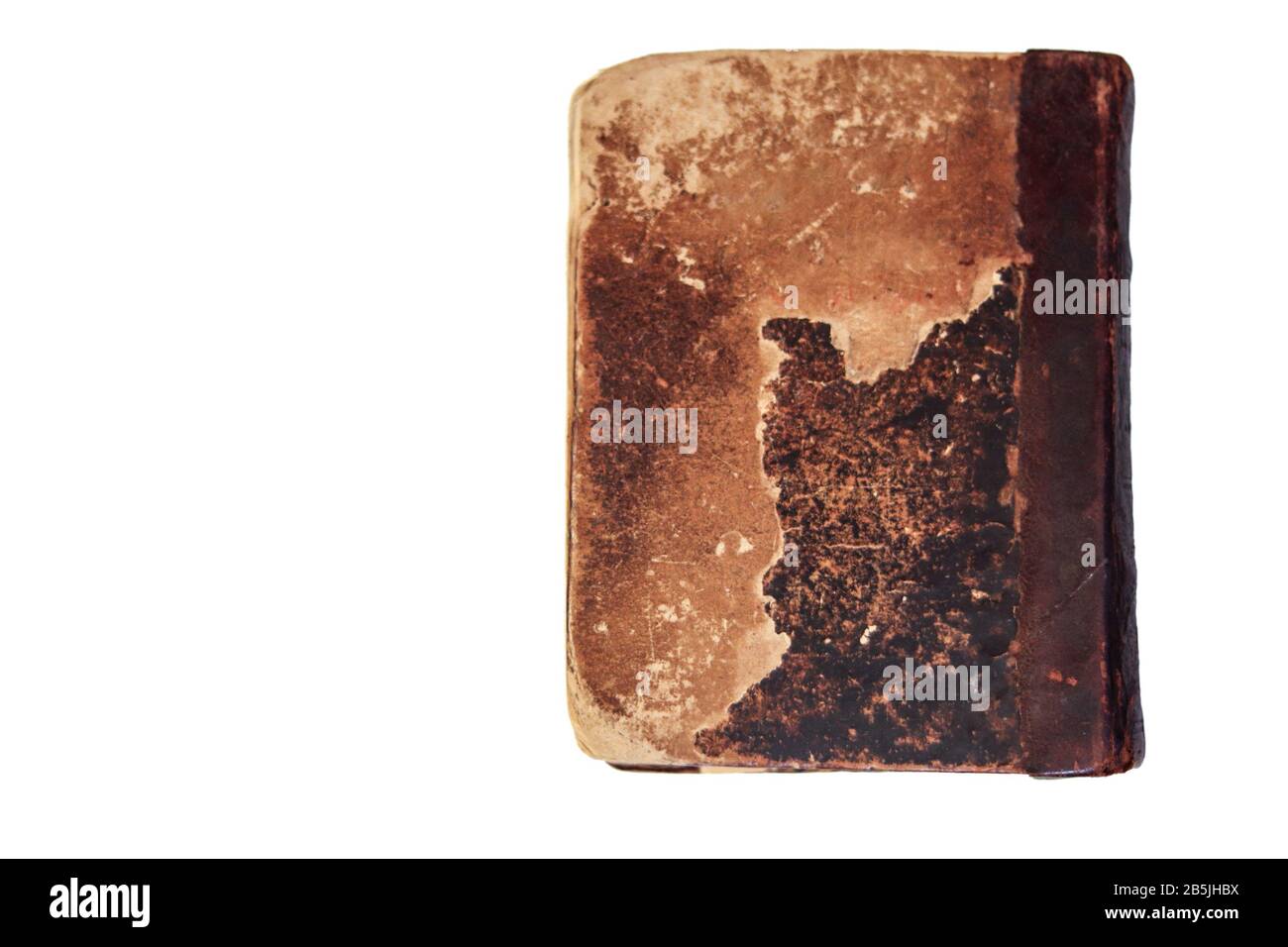Ancient book cover isolated on white background. Great texture ...
