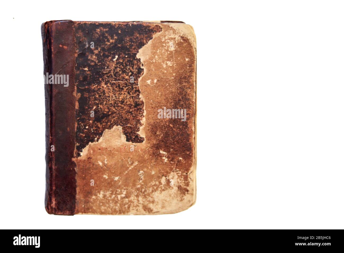 Ancient book cover isolated on white background. Great texture ...