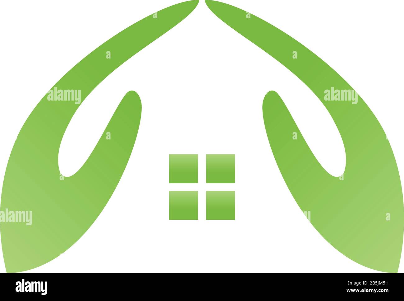 Two hands, houses, family, real estate, logo Stock Vector Image & Art ...