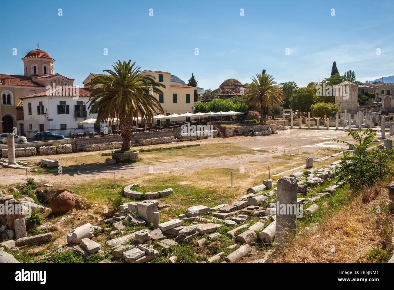 Ruins of the ancient Agora in Athens, Greece Stock Photo - Alamy