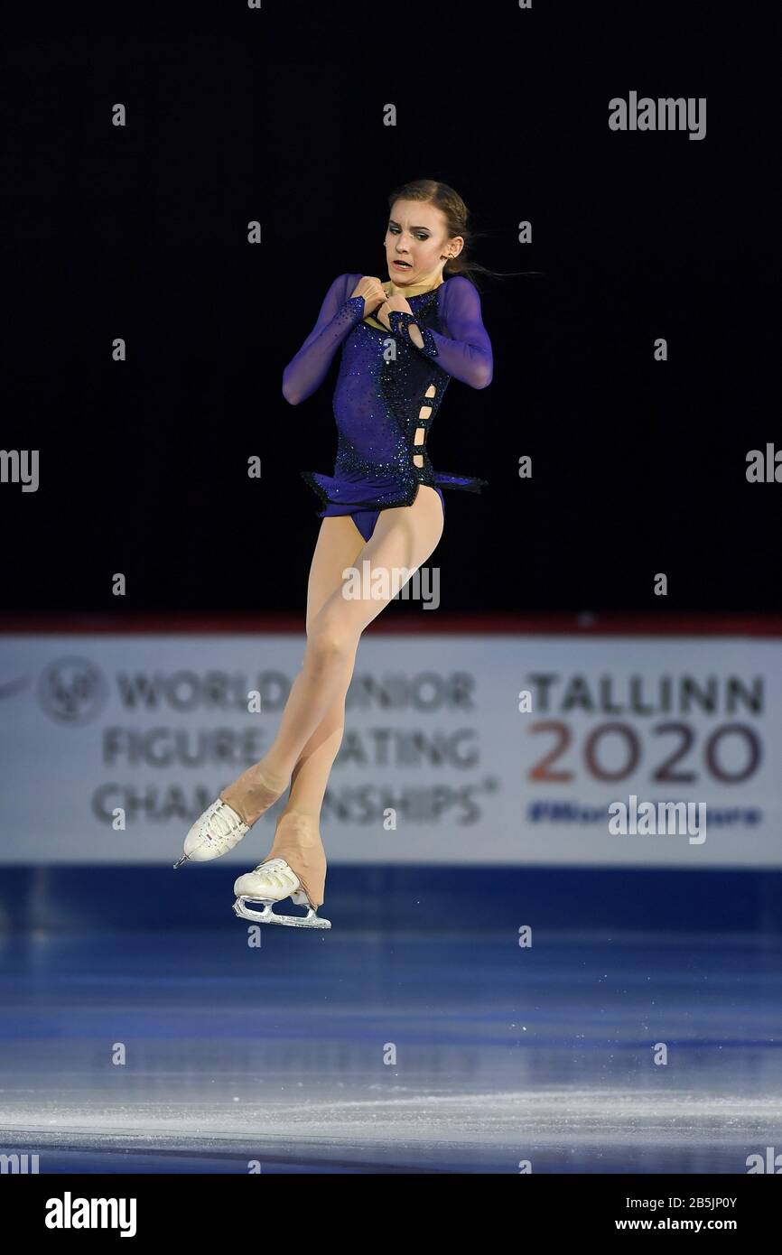 Daria USACHEVA from Russia, during the Exhibition Gala at the ISU World Junior Figure Skating ...