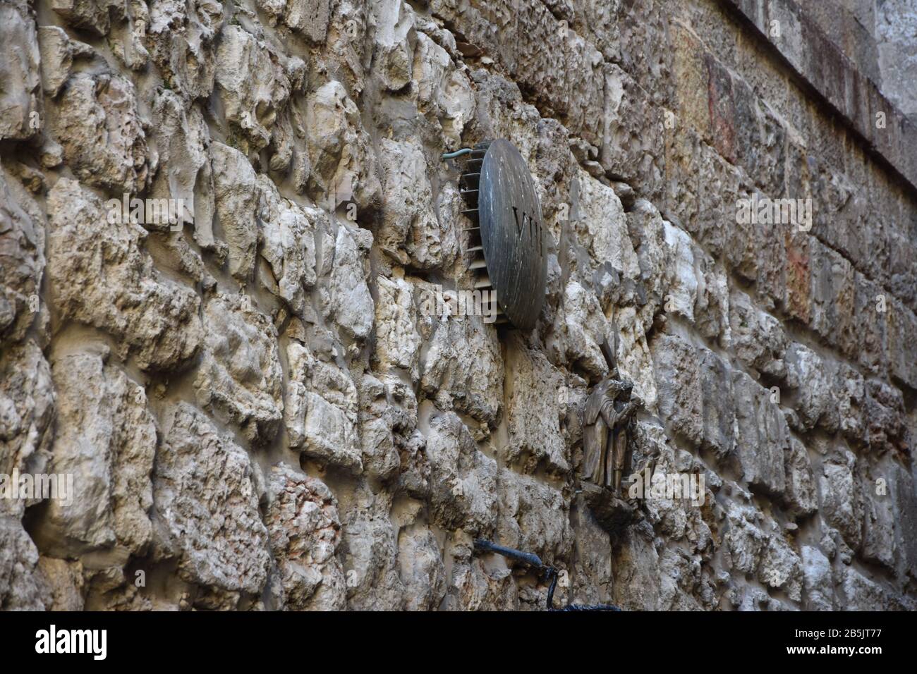 The Via Dolorosa-processional route in the Old City of Jerusalem ...