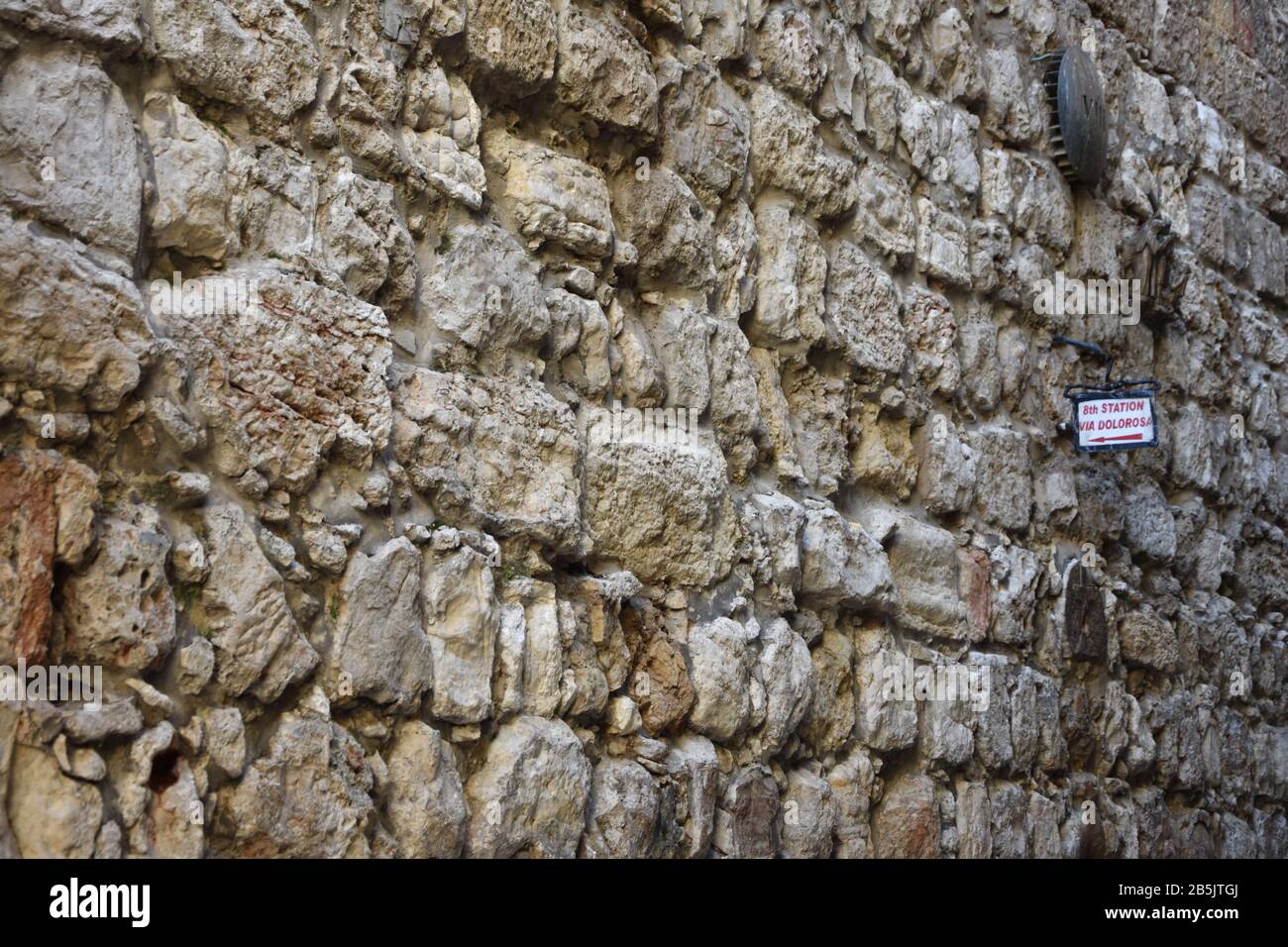 The Via Dolorosa-processional route in the Old City of Jerusalem ...