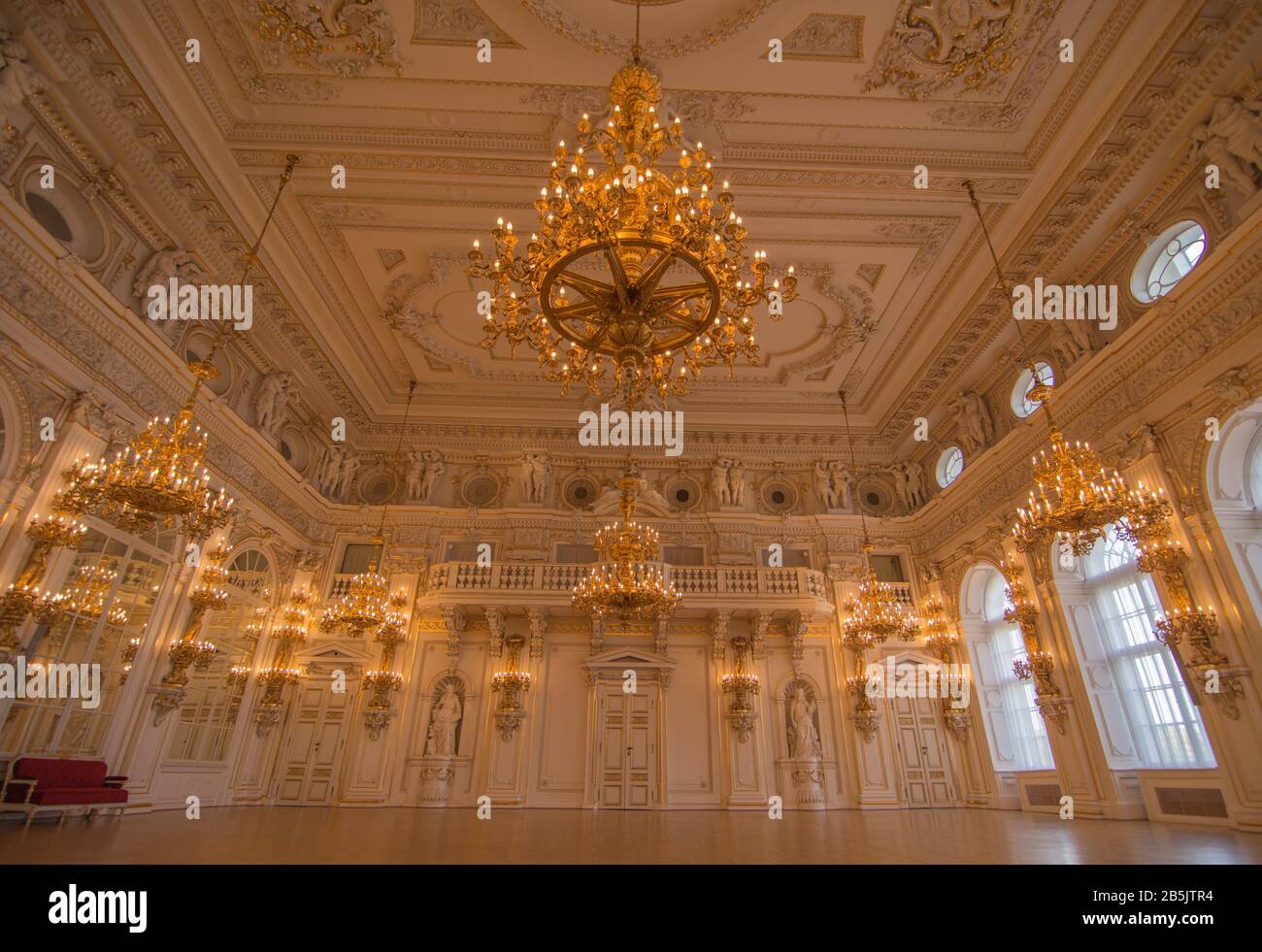 Ceiling details of a ballroom Stock Photo - Alamy