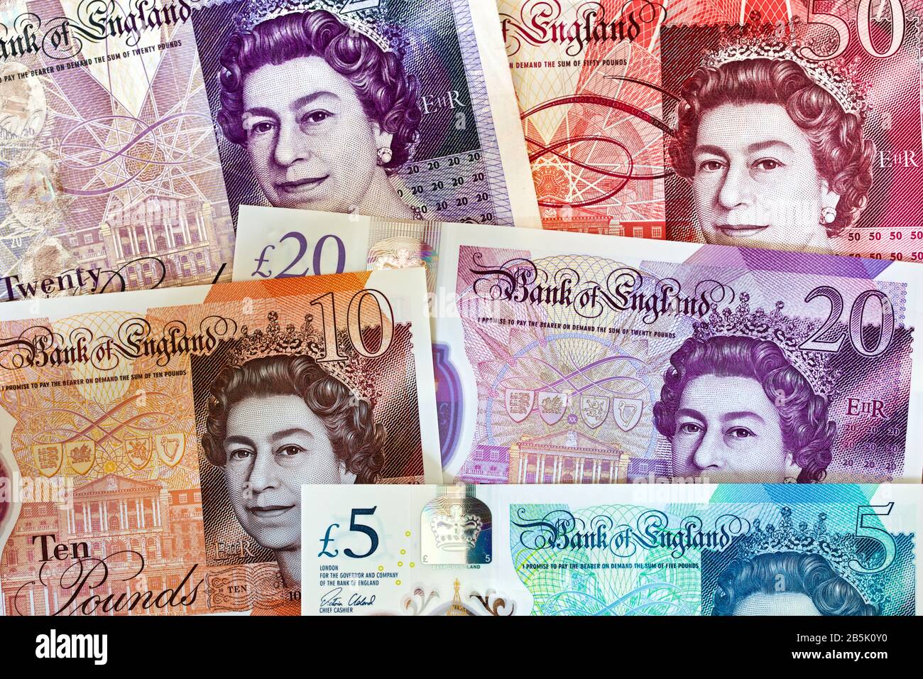 British currency notes hologram hi-res stock photography and images - Alamy