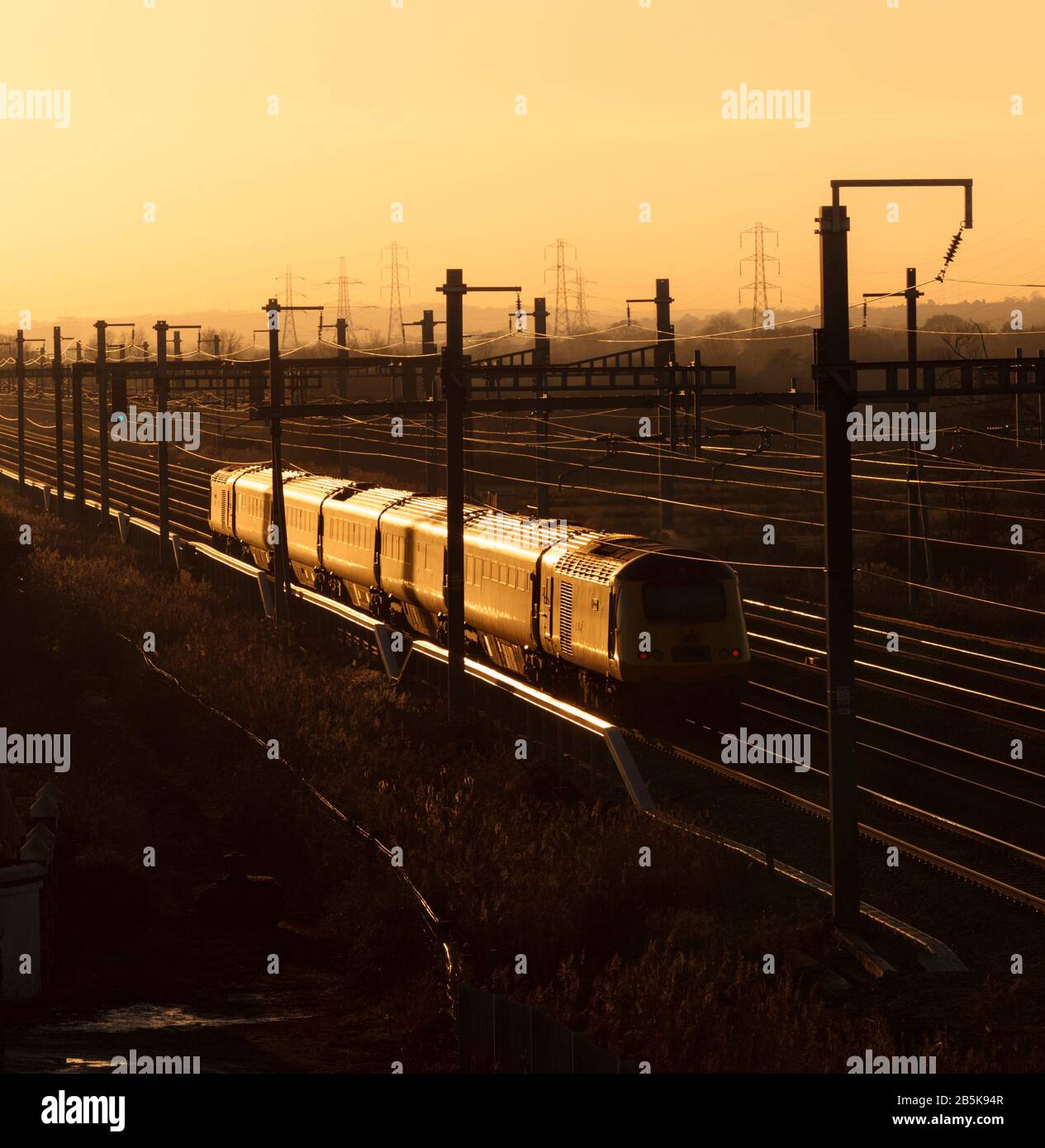 The Network Rail New Measurement train on the south Wales main line ...