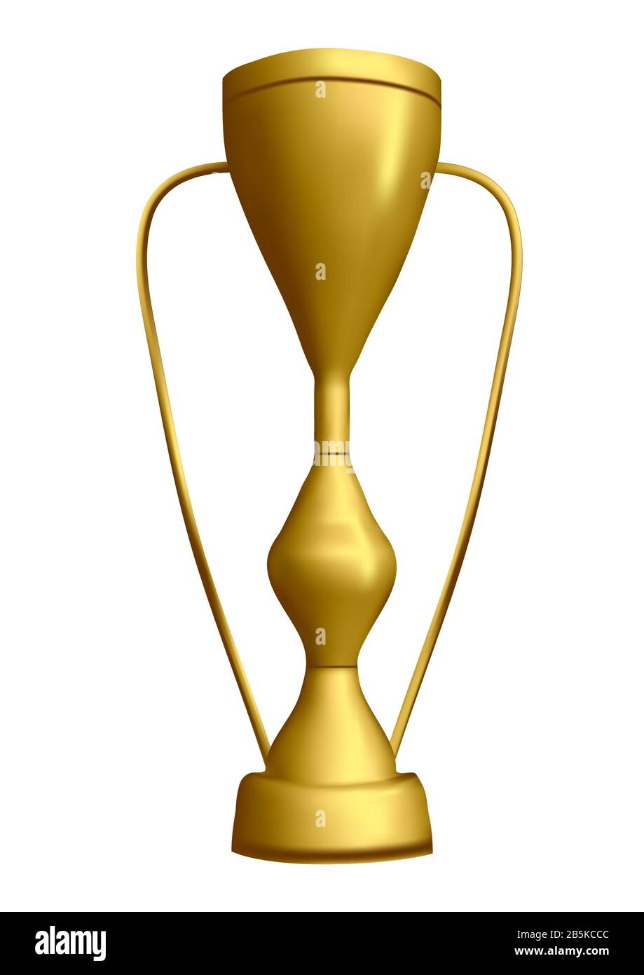 golden trophy isolated on a white background Stock Vector Image & Art ...