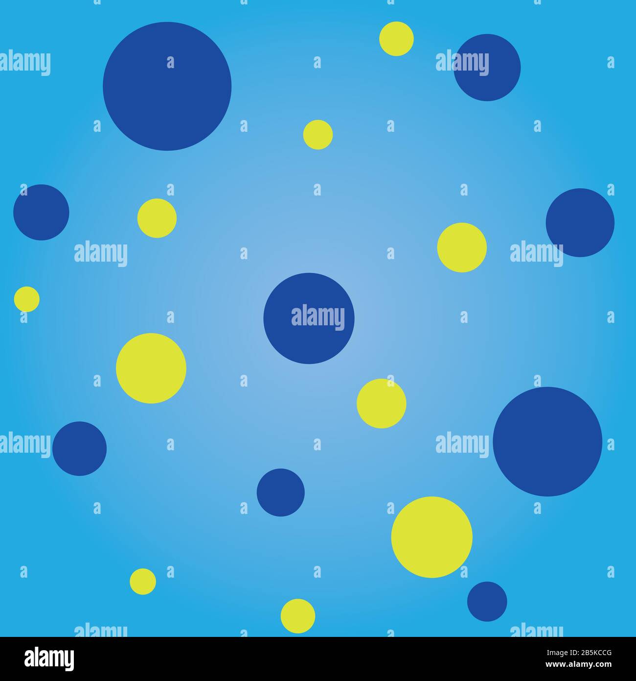 Blue background with yellow and dark blue circles Stock Vector Image ...
