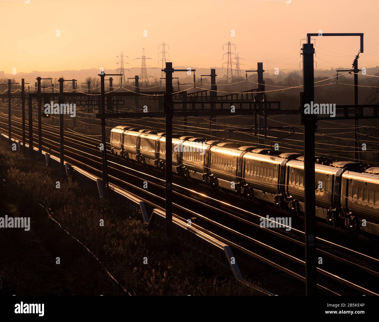 Group travelling by overhead train hi-res stock photography and images ...