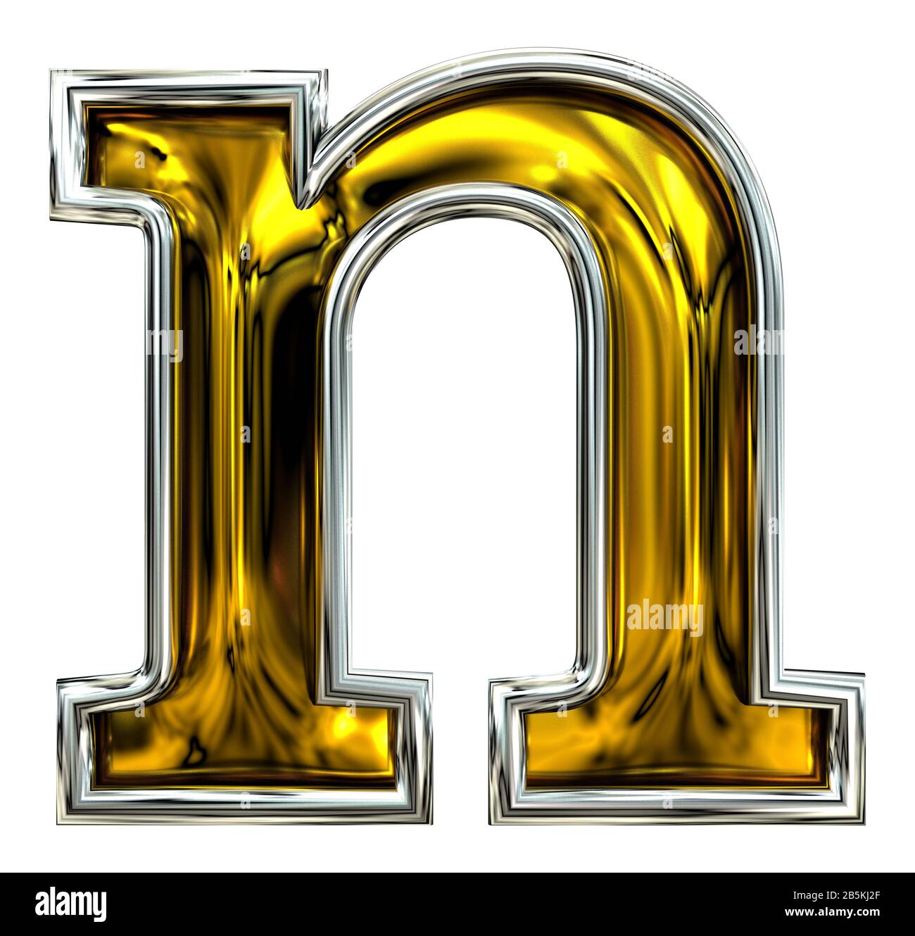 3D rendering. Lowercase Letter n. Crisp high resolution ABC render ...
