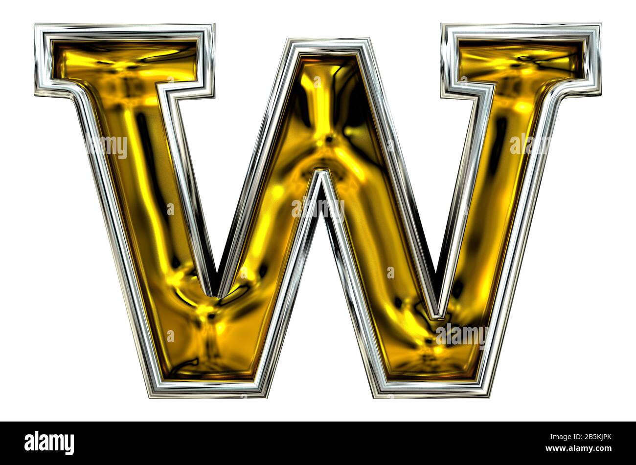 W Typography Font Letter Type High Resolution Stock Photography and ...