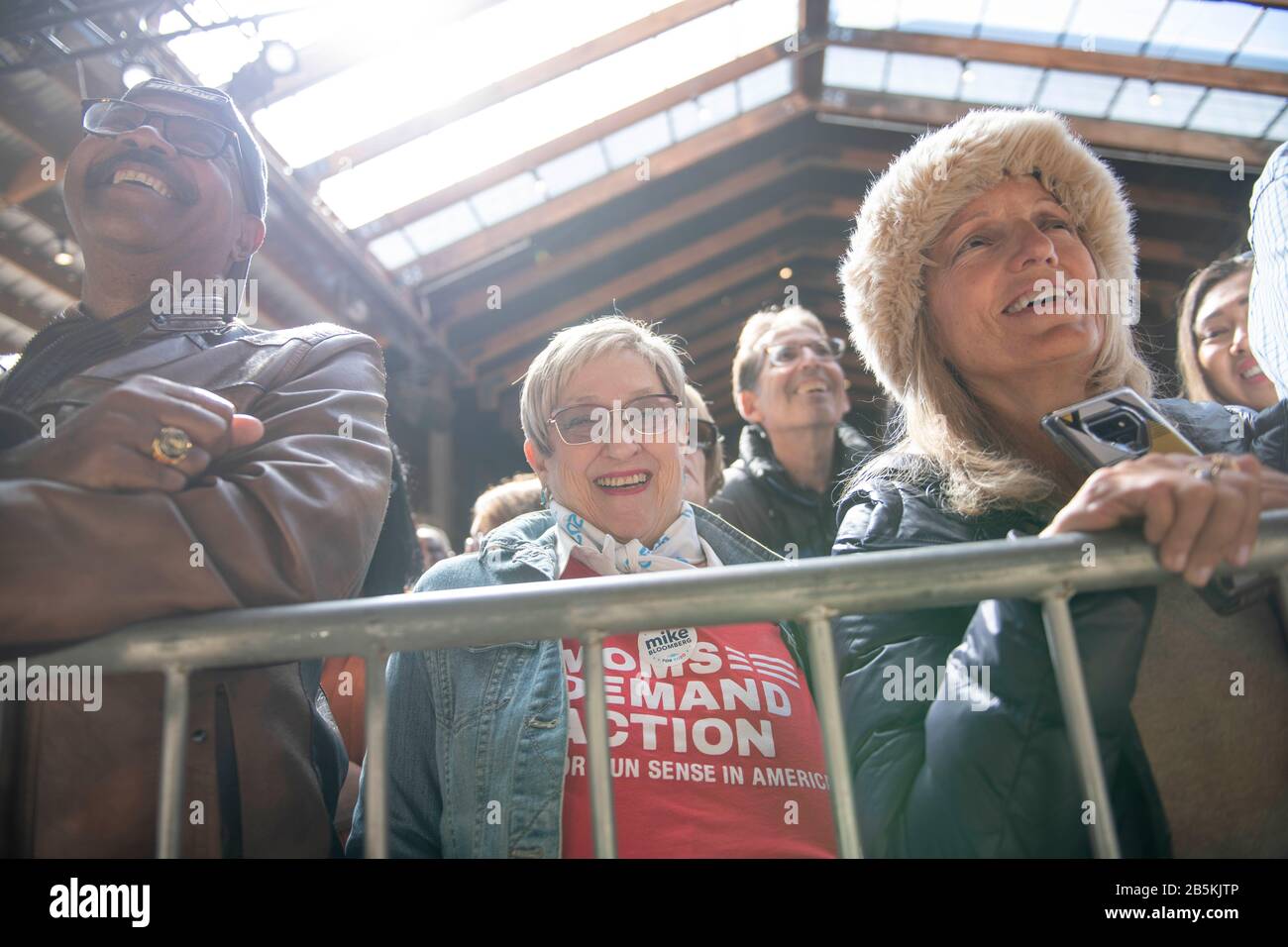 Supporters attend Michael Bloomberg rally at The Rustic for Super ...