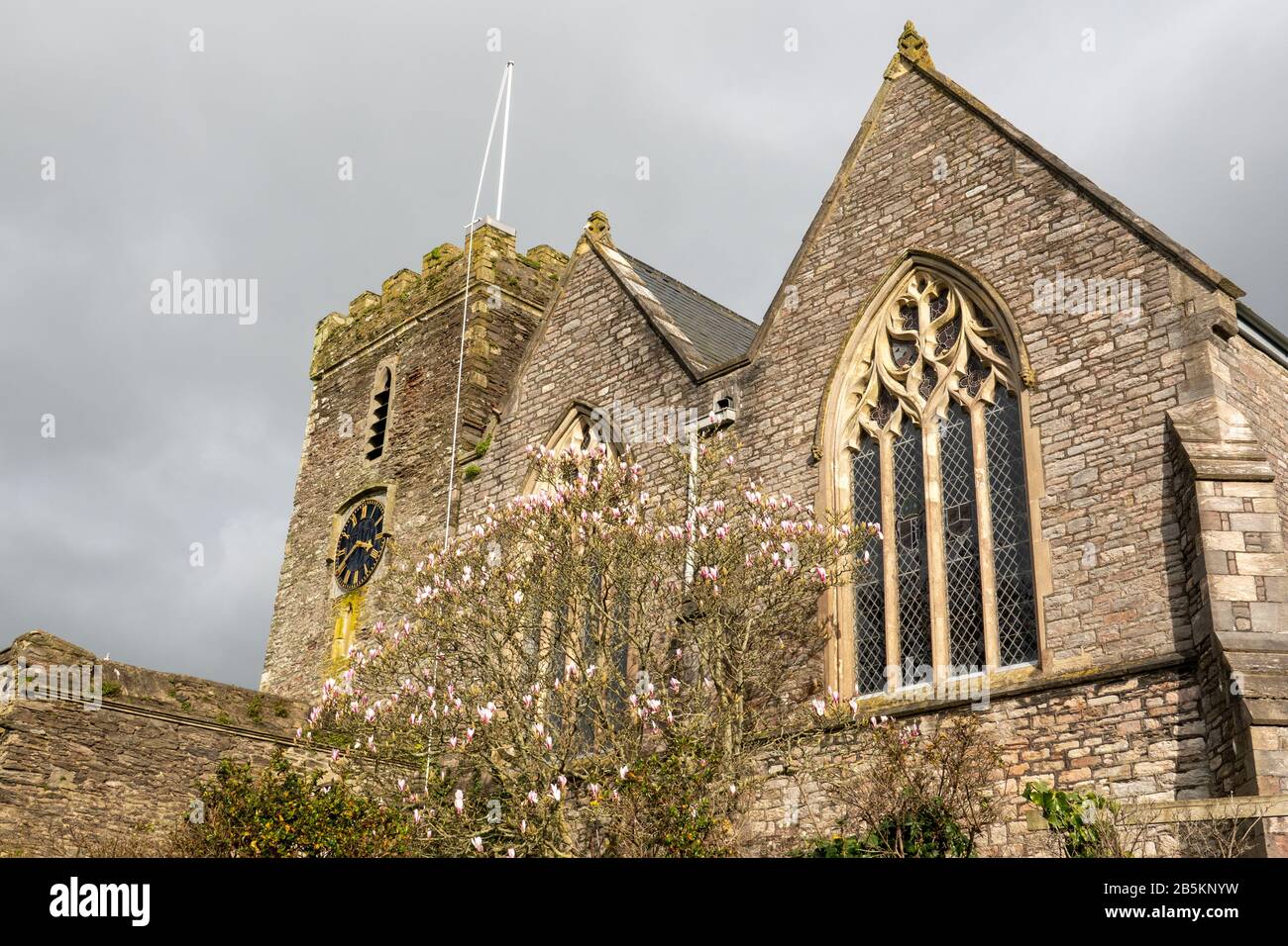 The parish church of St Thomas of Canterbury, Kingswear, Devon Stock ...