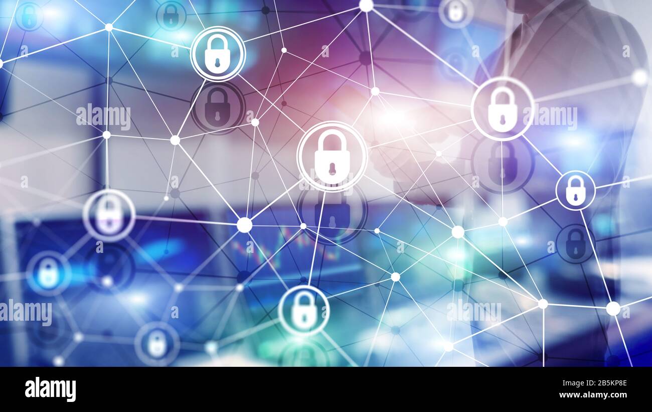 Cyber security, information privacy, data protection concept on modern ...