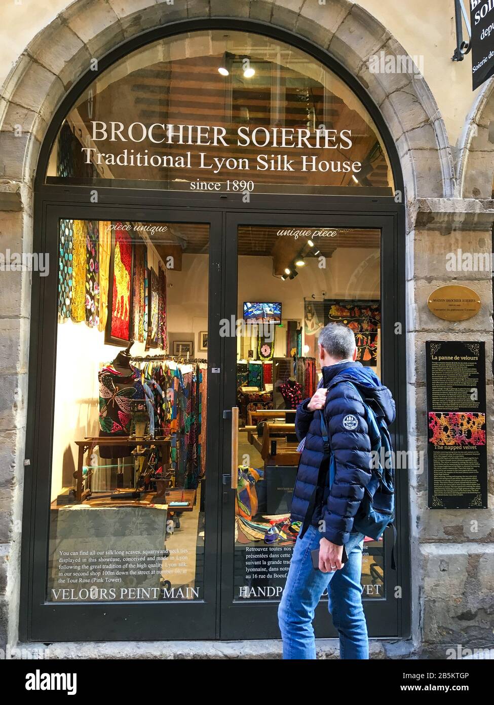 Lyon silk industry hi-res stock photography and images - Alamy