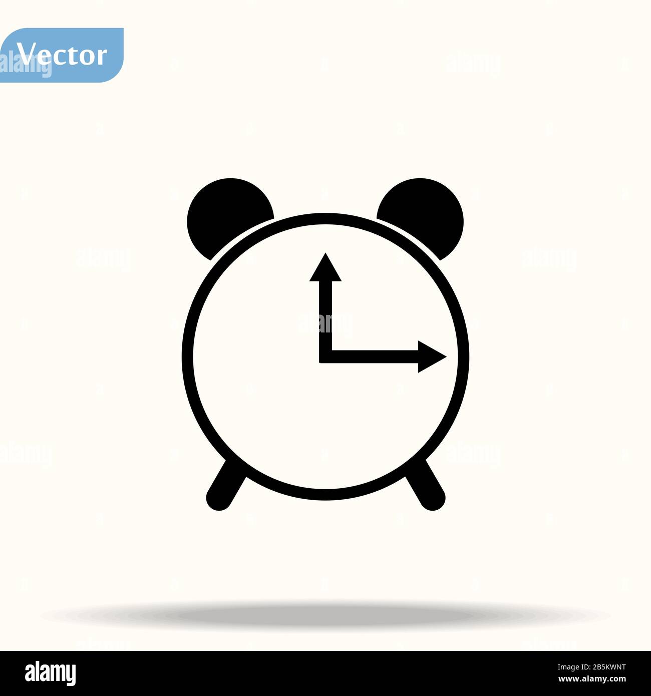 Clock icon. Clock Time symbol flat style. design web site icon, logo ...