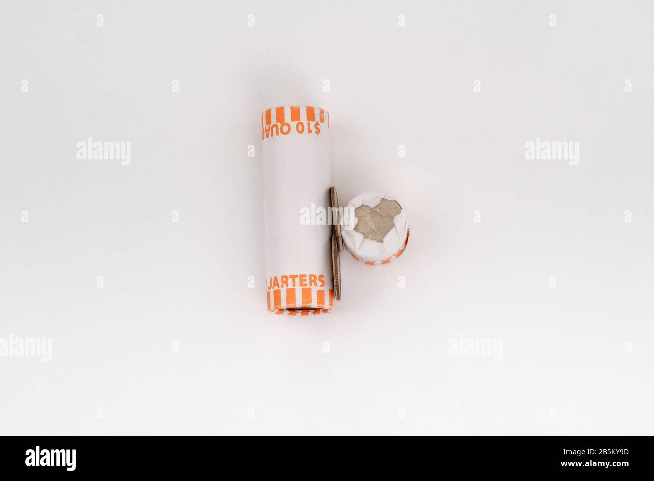 American coin rolls hi-res stock photography and images - Alamy