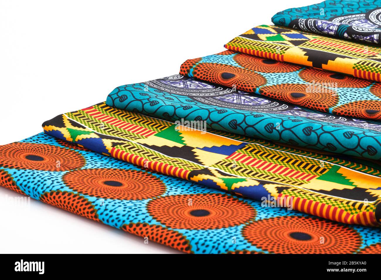 African Ghanaian traditional multi colour and multi pattern cotton ...
