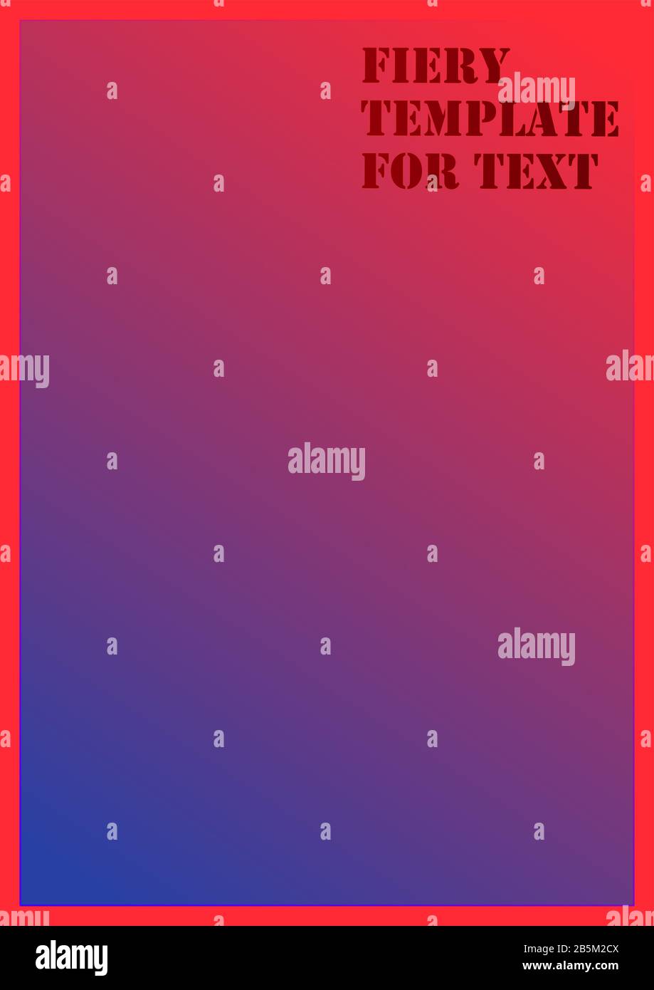 Fiery template with free space for text Stock Vector Image & Art - Alamy