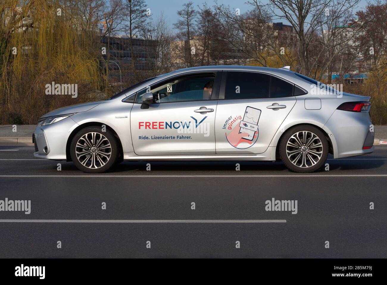 Car of Free Now (former Mytaxi) in Berlin Stock Photo - Alamy