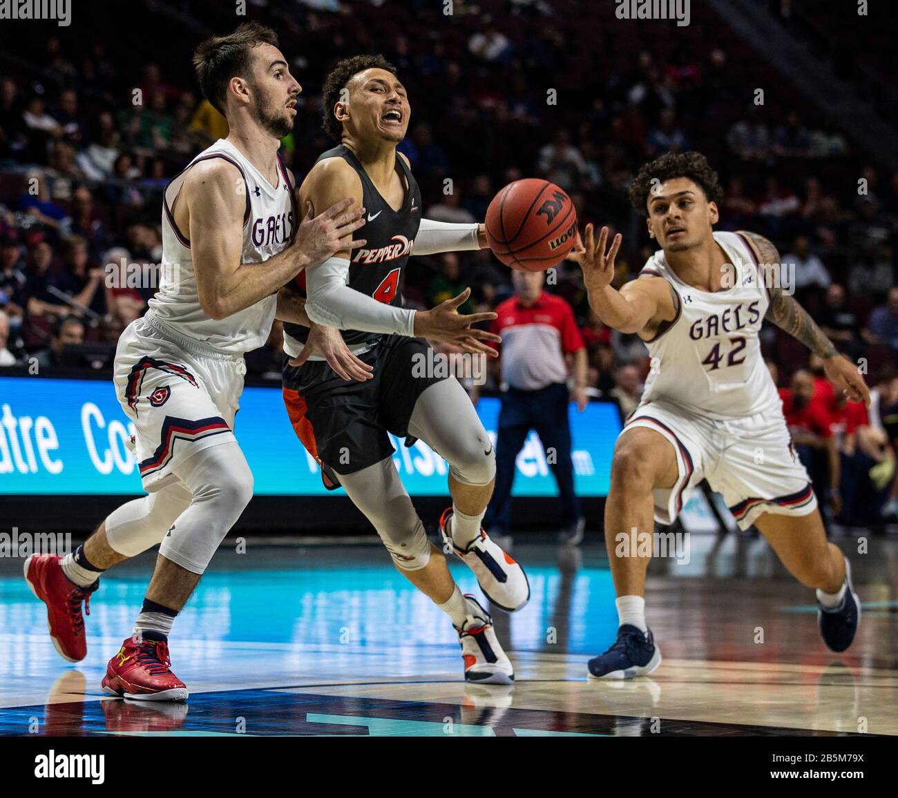 Mar 07 2020 Las Vegas, NV, U.S.A. Pepperdine Waves guard Colbey Ross (4 ...