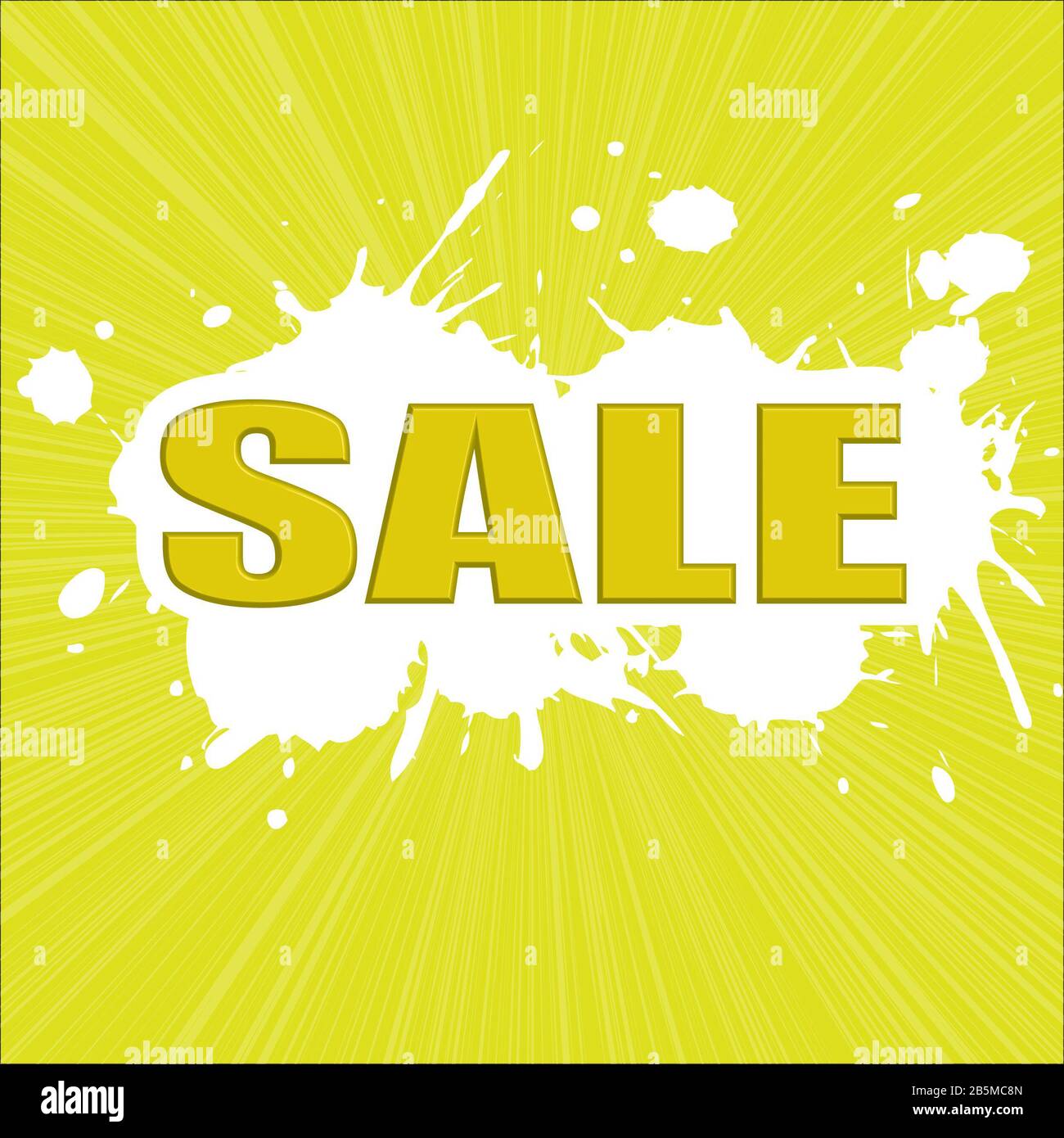 Illustration for sale period with yellow paint Stock Photo - Alamy