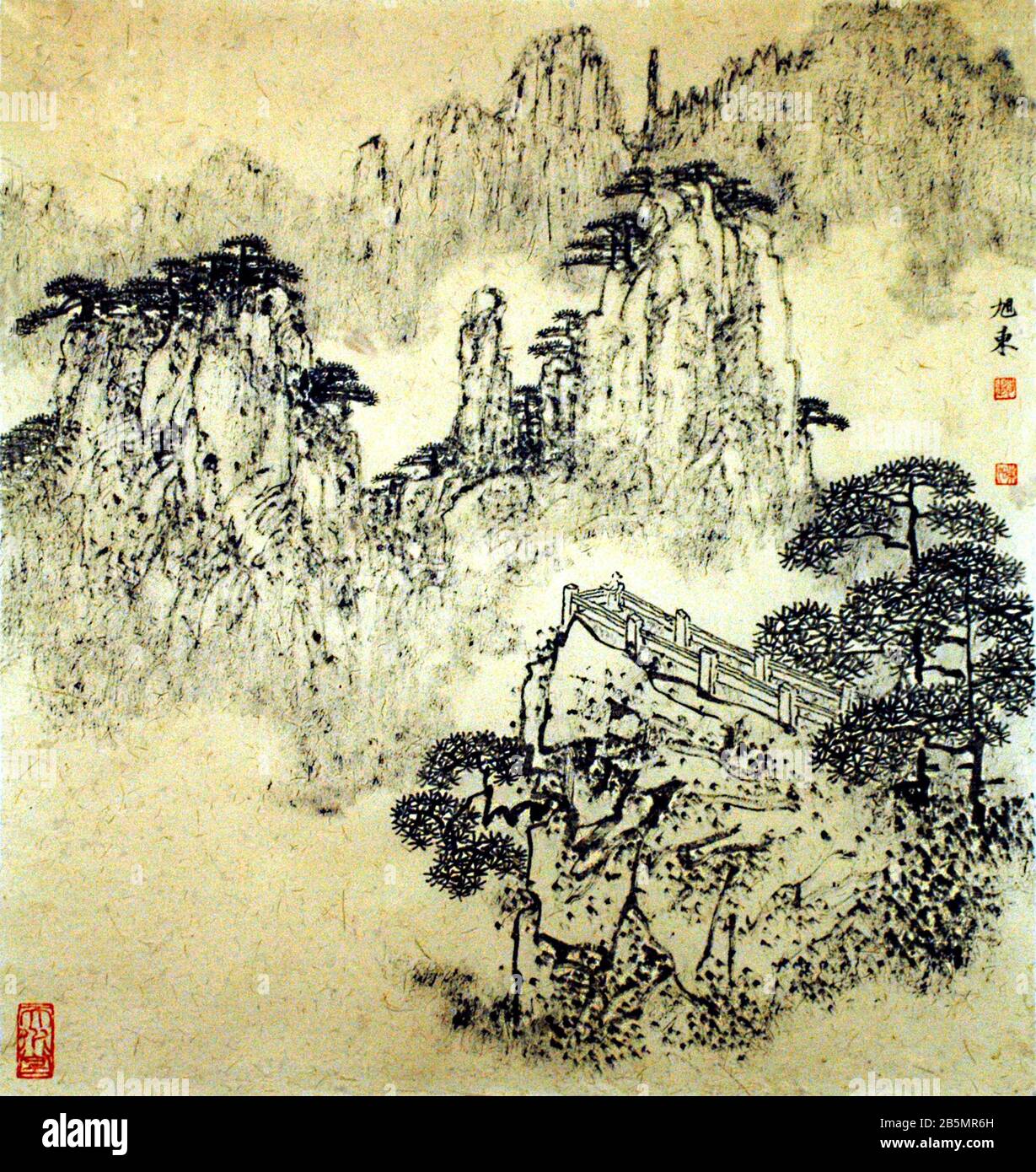 Chinese Landscape Painting Stock Photo - Alamy