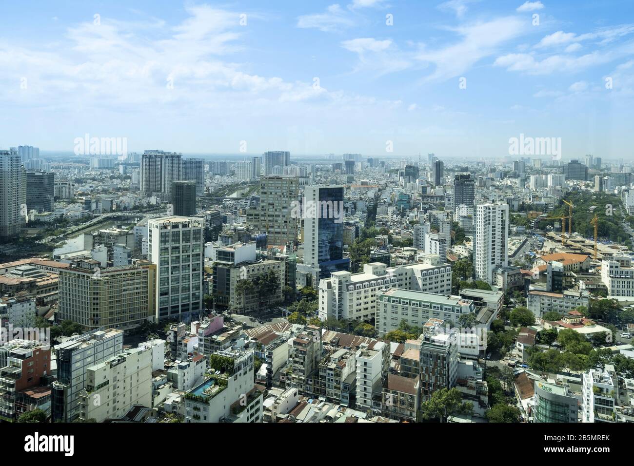 The skyline of Ho Chi Minh City (Saigon) showing newly built ...