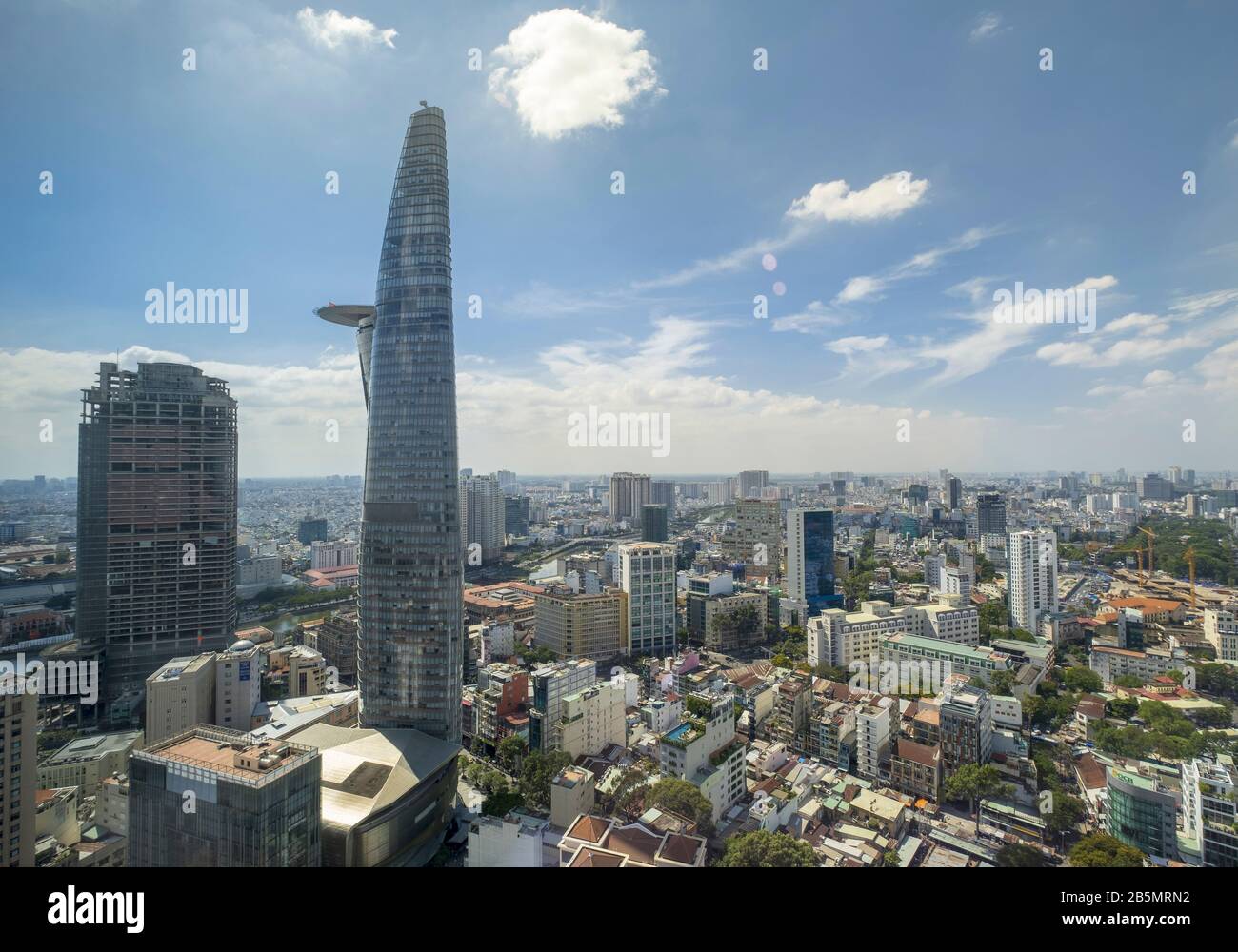 The skyline of Ho Chi Minh City (Saigon) showing newly built ...
