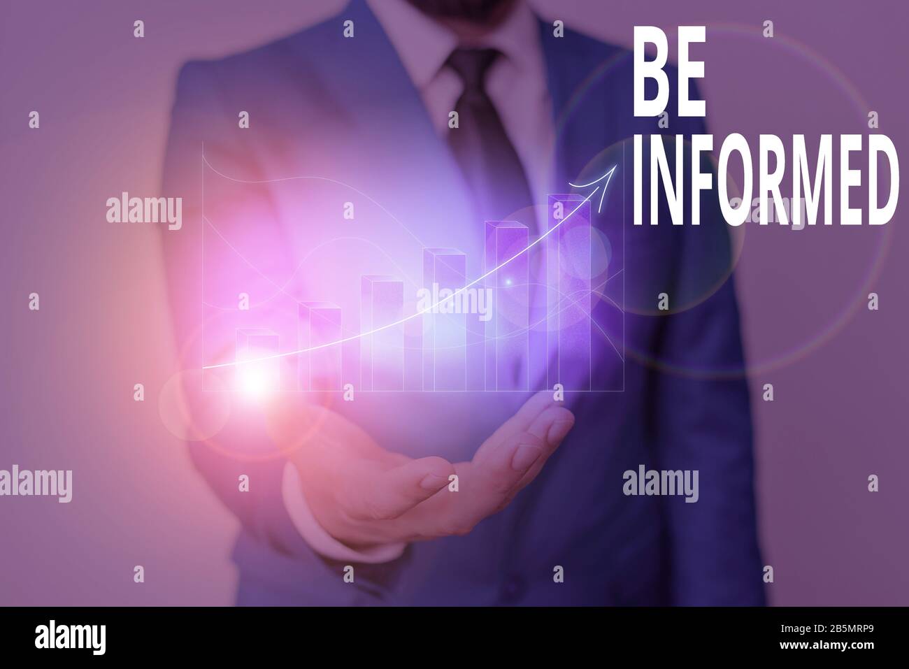 Conceptual hand writing showing Be Informed. Concept meaning having or ...