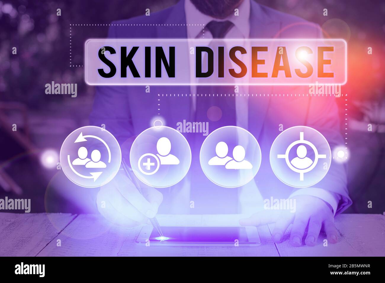 Handwriting text writing Skin Disease. Conceptual photo any of the ...