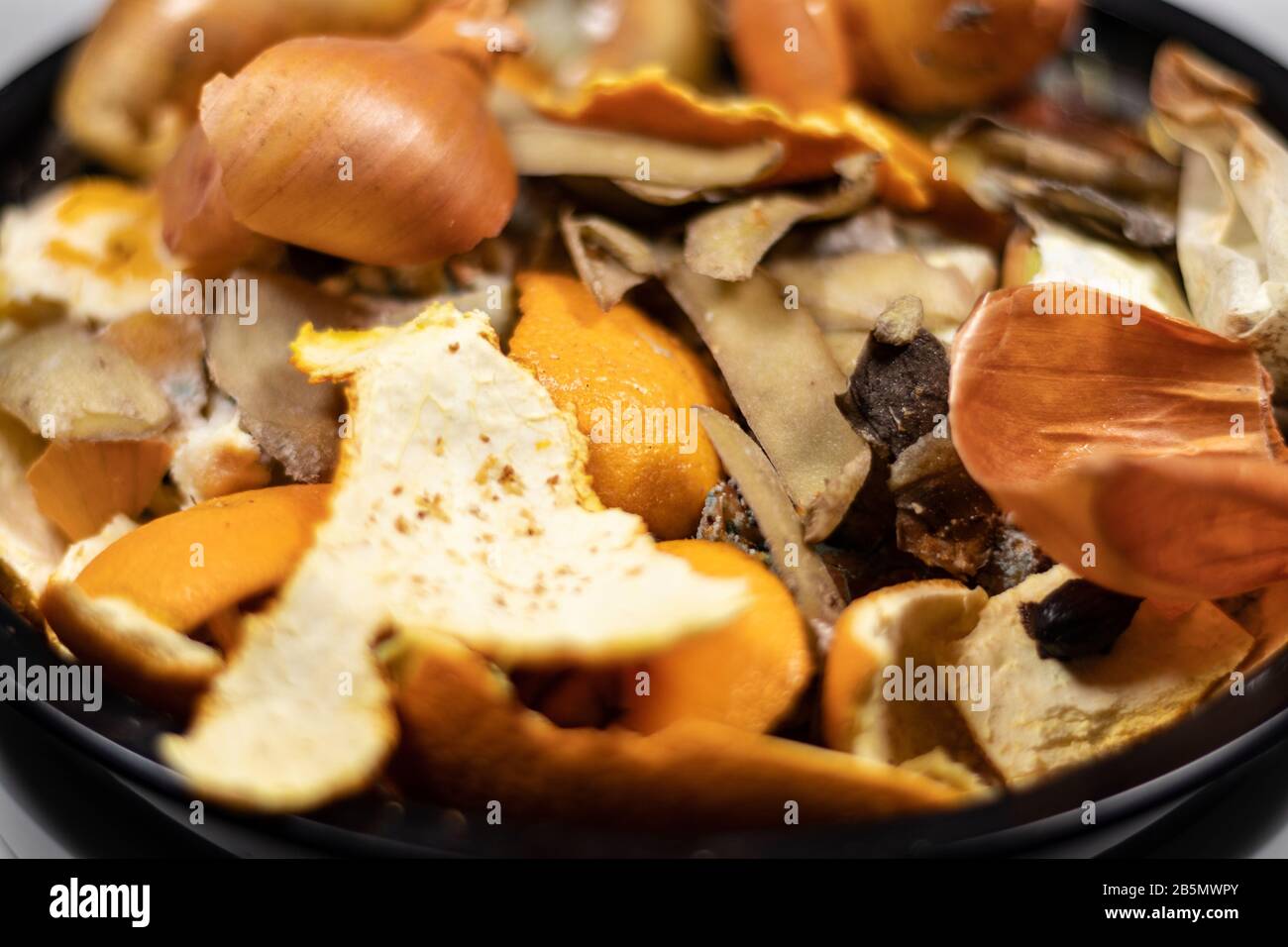 Organic biological kitchen waste, compostable food scraps, rotten food ...