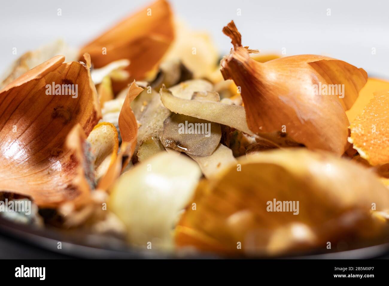 Organic biological kitchen waste, compostable food scraps, rotten food ...