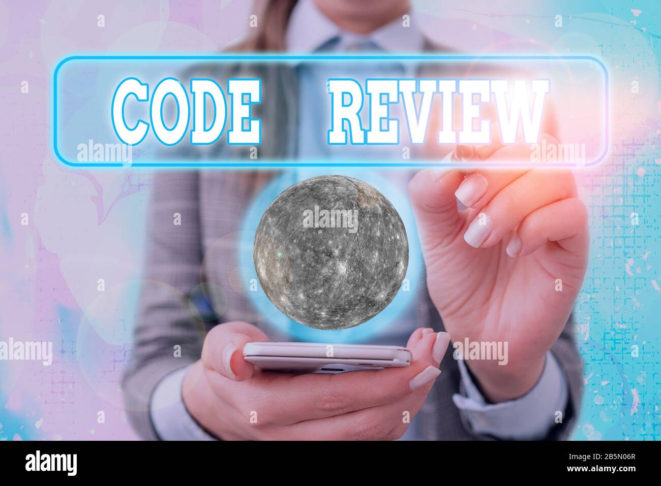 Text sign showing Code Review. Business photo text single most ...